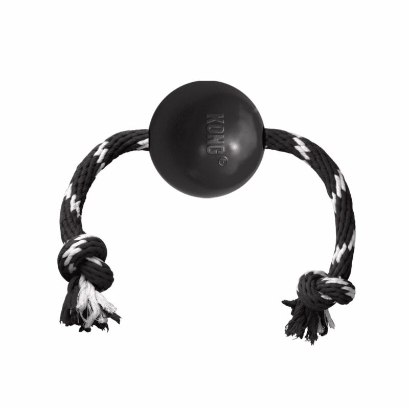 KONG extreme ball with rope - The Stylish Dog Company