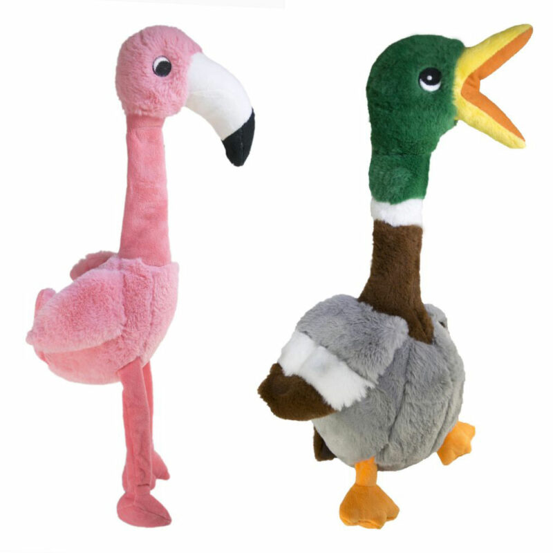 KONG Shakers honkers duck and flamingo two pack - The Stylish Dog Company